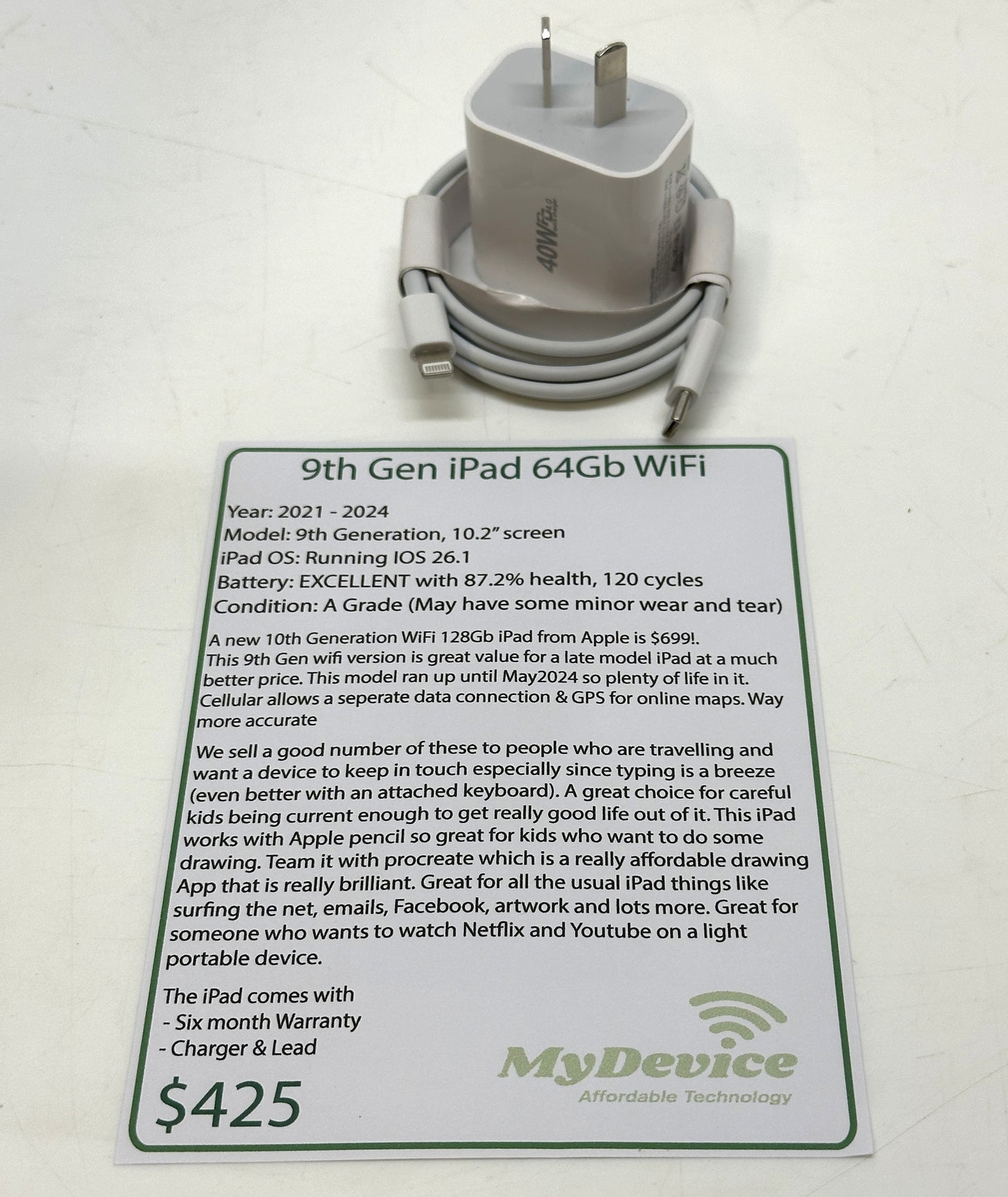 iPad 9th Gen 64gb - WiFi – MyDevice